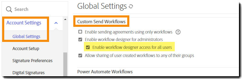 Overview and configuration for custom sending workflows